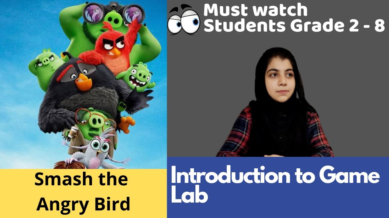 Game Lab in Code.org | Lesson #5 | Smash the Angry Bird | Game Lab ...