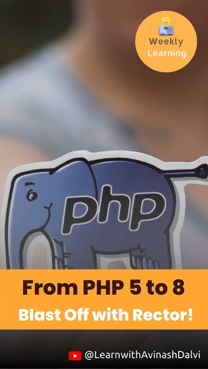 From PHP 5 to 8 - Blast off with Rector! #php #php8 #rector #laravel #symfony #shortsvideo - YouTube