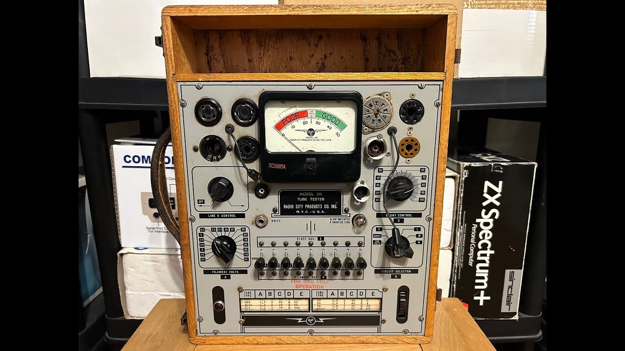 1955 Radio City Products (RCP) Model 314 Vacuum Tube (Valve) Tester ...