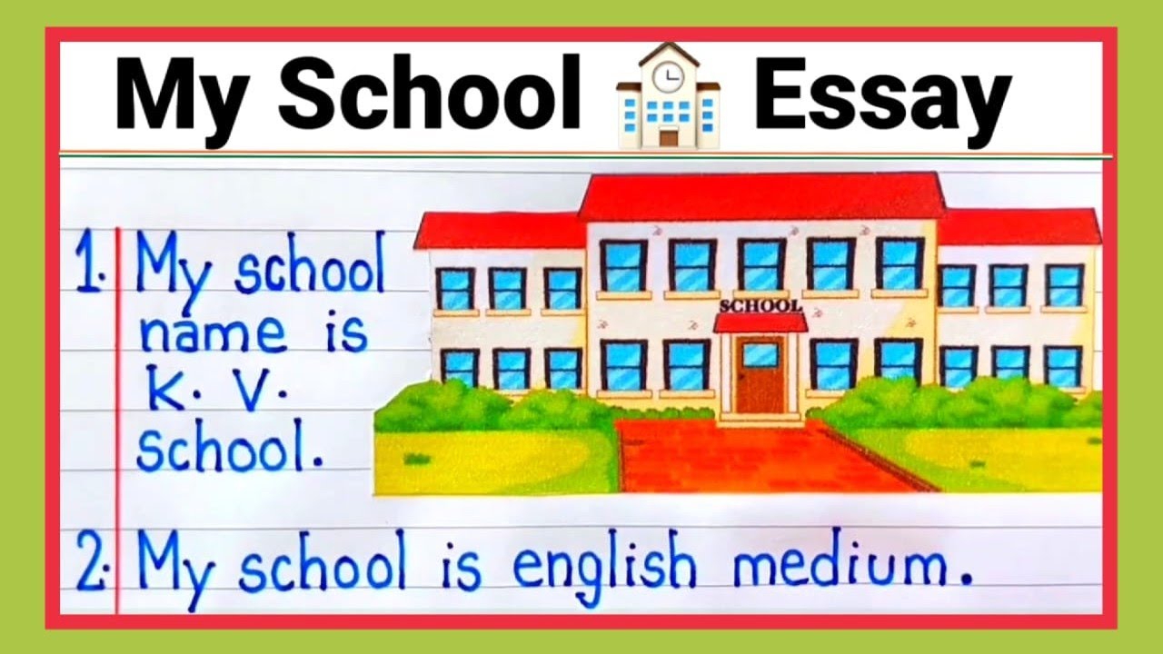 10 Lines Essay On My School In English | Essay My School | 10 Lines On ...