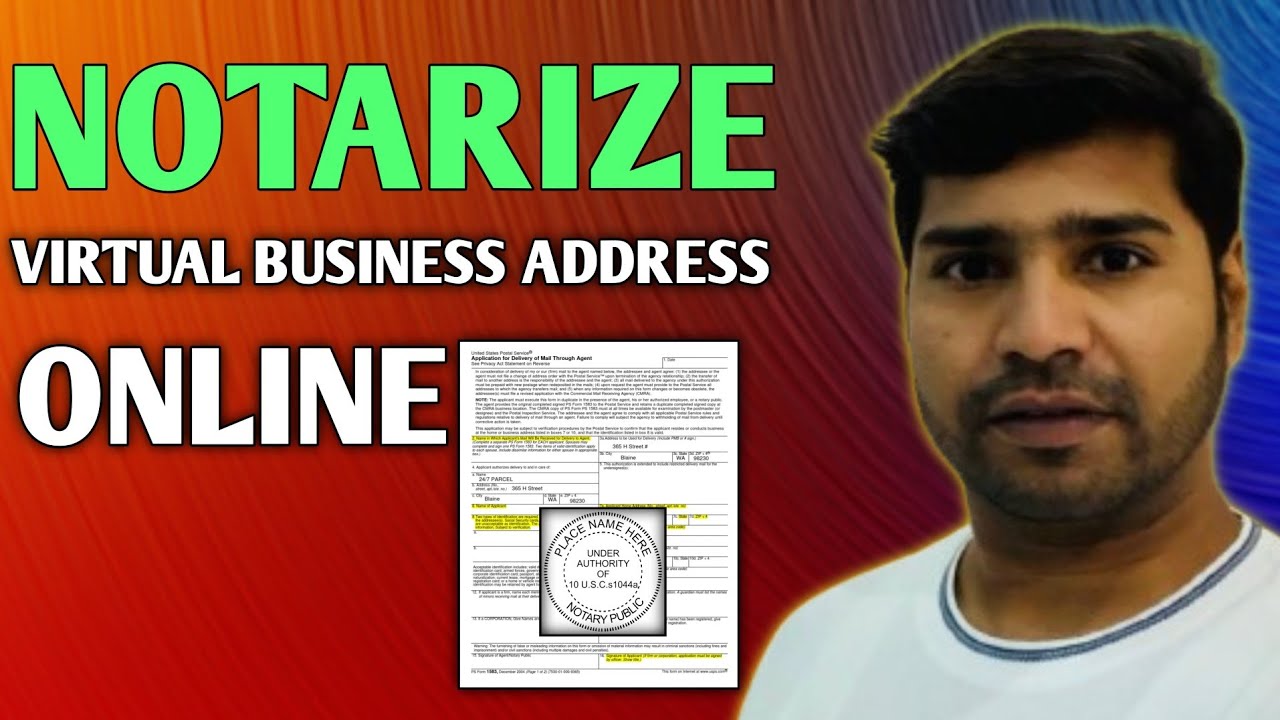 How to Notarize your USA Business Address | Online address Notarization ...