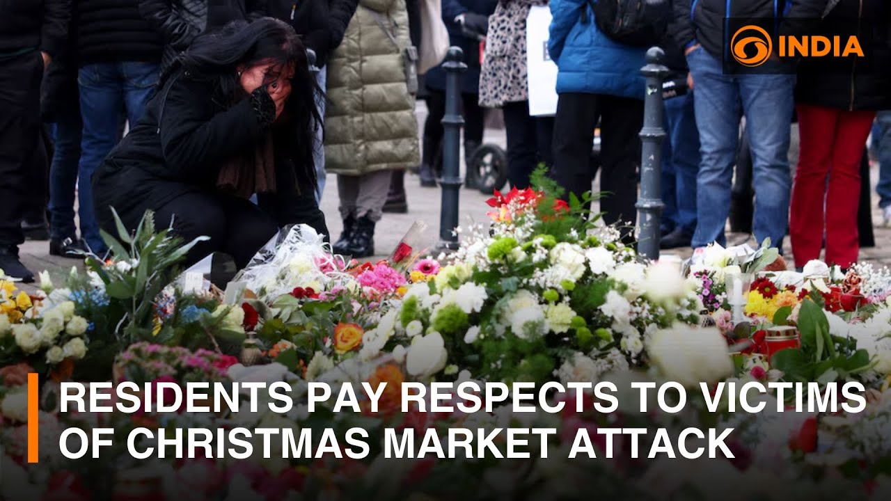 Germany: Magdeburg residents pay respects to victims of Christmas ...
