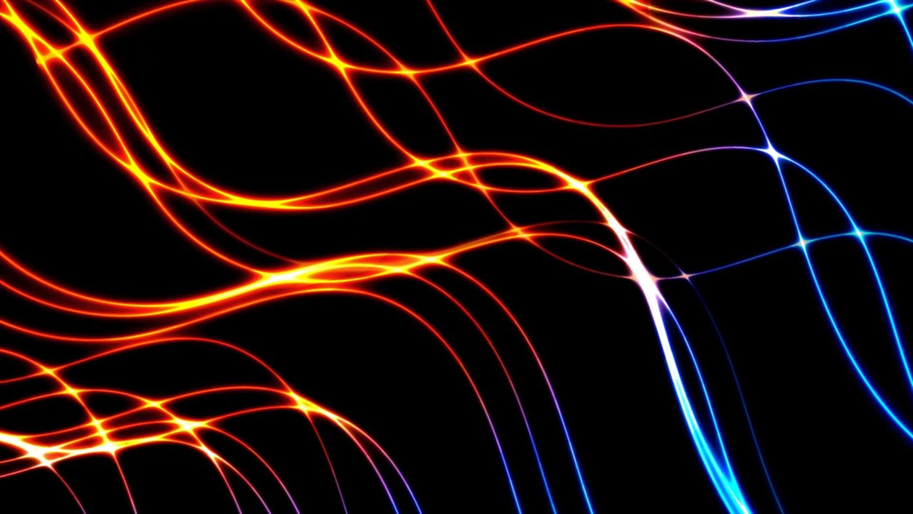 🎬 4K Screensaver – Abstract Energy Lines in Red and Electric Blue | (No ...