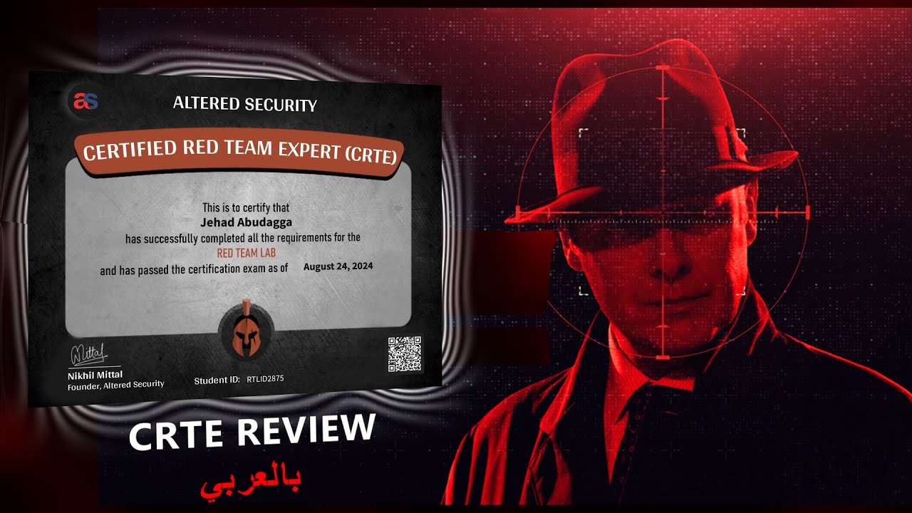 Certified Red Team Expert(CRTE) Review || مراجعة بالعربي - YouTube