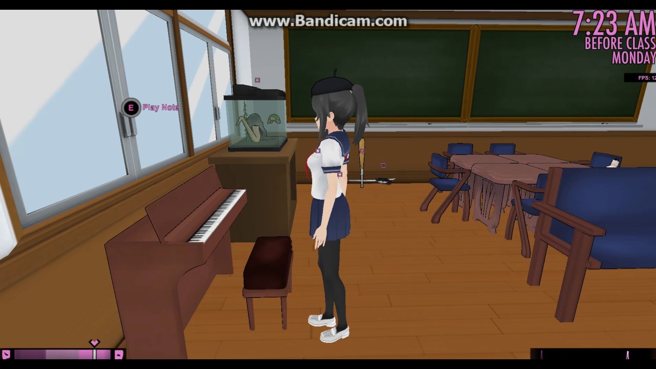 Yandere Simulator play notes slow - YouTube