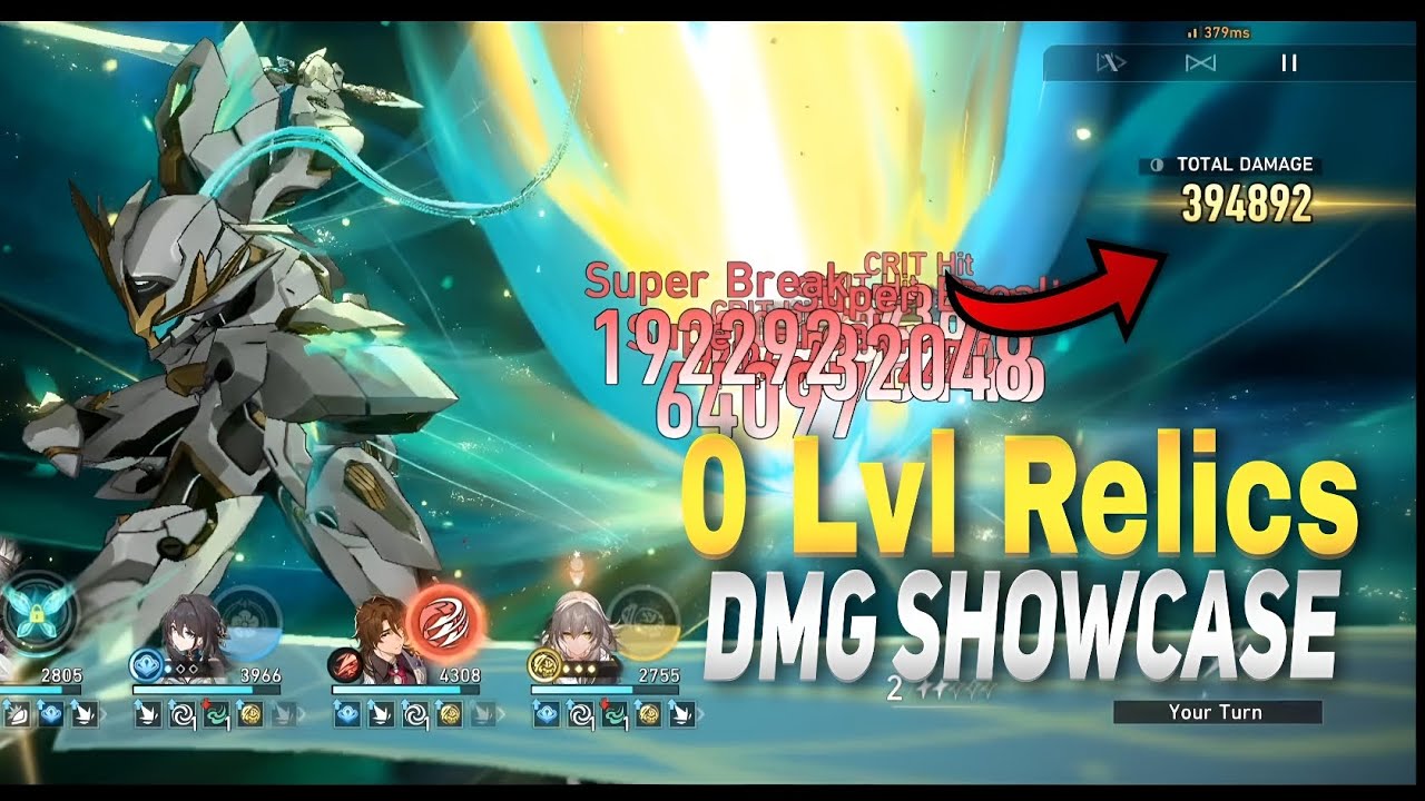All Relics level 0 ||E0 S1 Firefly Dmg showcase||-HSR - YouTube