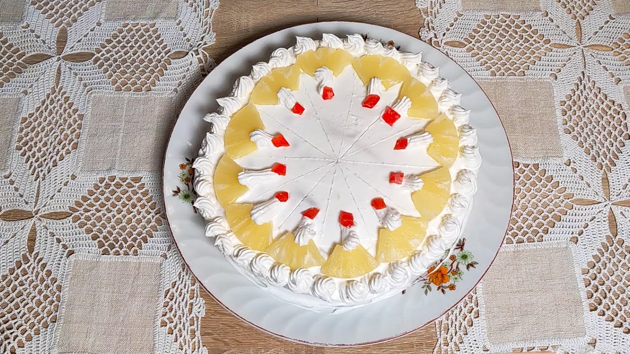 Ananas Torta | Pineapple Cake - YouTube