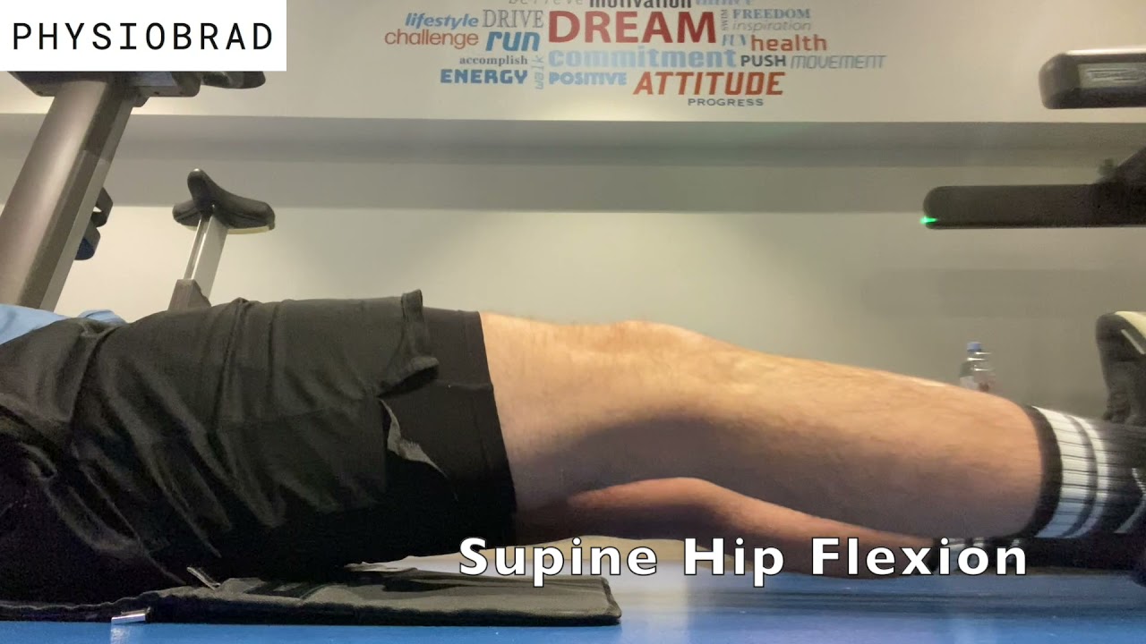 Supine Hip Flexion - YouTube