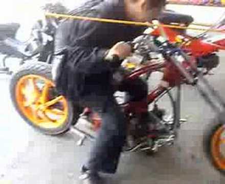 jun ben?chopper. mio. honda. drag racing. castrol. eneos - YouTube