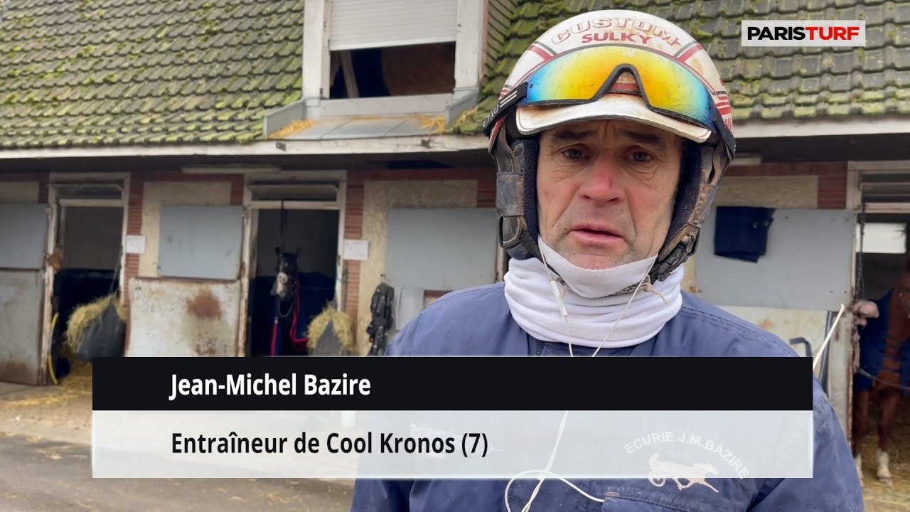 Jean Michel Bazire, entraîneur de Cool Kronos (Mardi 16 janvier à Paris ...