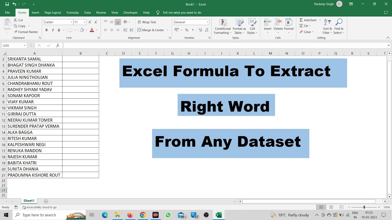 Excel Formula To Extract Right Word From A Dataset YouTube excel-formula-to-extract-right-word-from-a-dataset-youtube