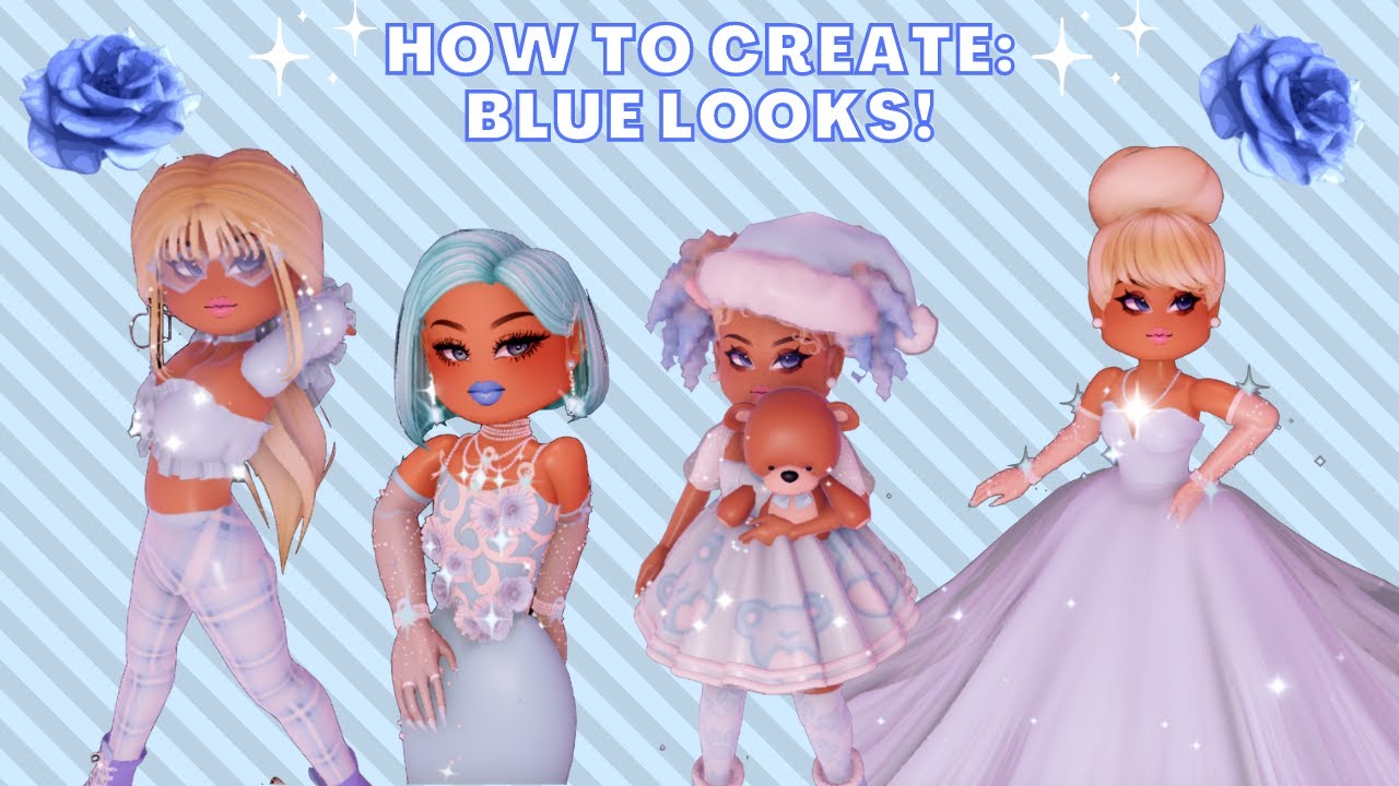 HOW TO CREATE BLUE LOOKS IN ROYALE HIGH! OUTFIT IDEAS! - YouTube