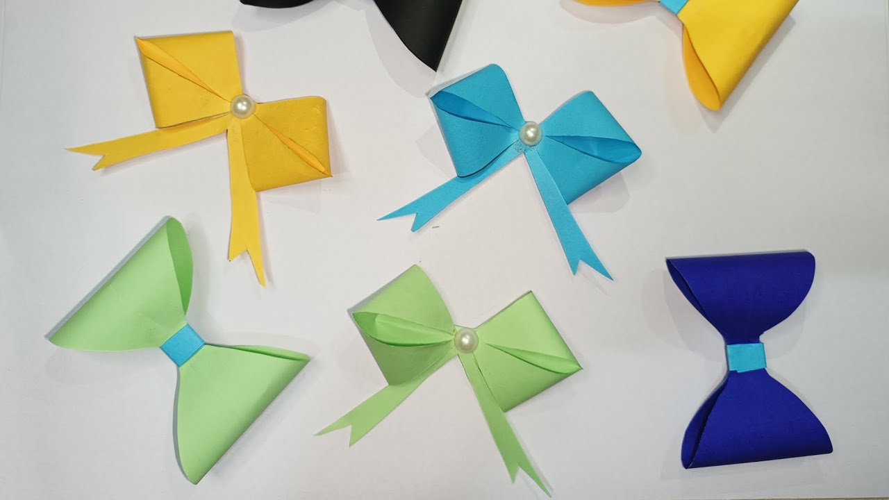 How to make a paper toddler bow tie #bow #papercraft #diy @m8art333 ...