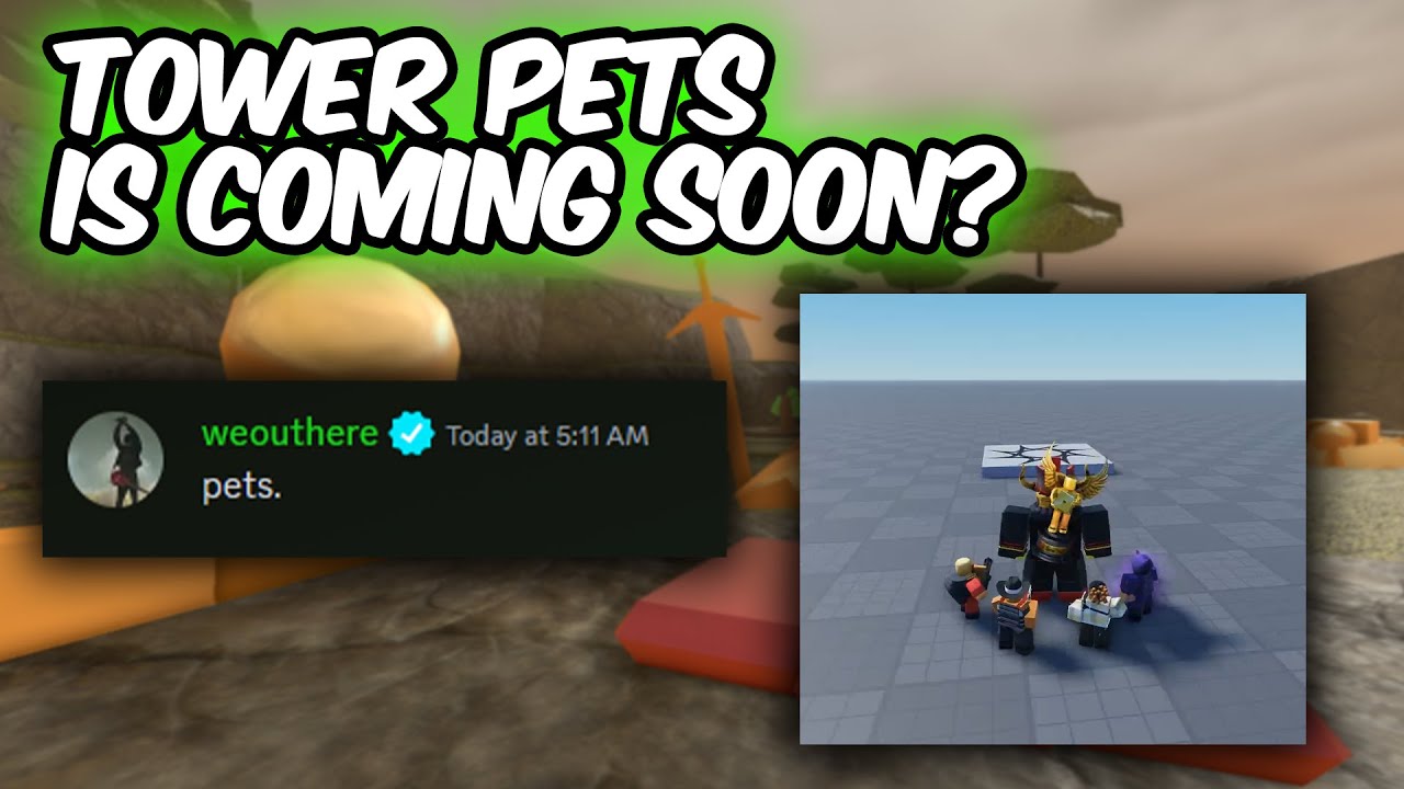 TOWER PETS IS COMING SOON? | Tower Defense Simulator | ROBLOX - YouTube