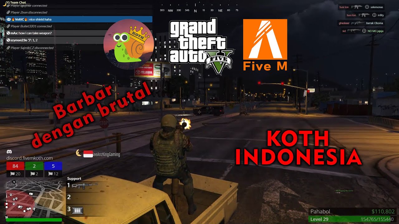 Mabar Garuda Squad...!! GTA V FiveM King Of The Hill Gameplay INDONESIA - YouTube
