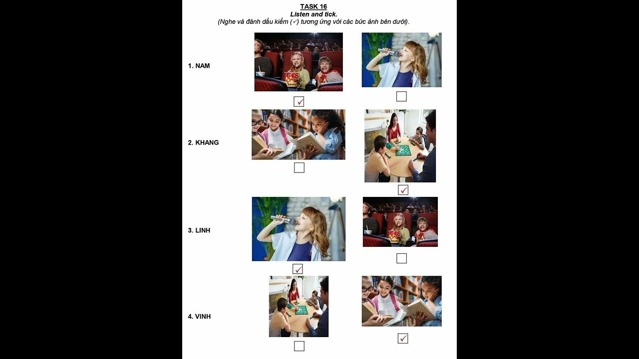 THEME 1 LISTENING Test Task 16 Answer Key YouTube