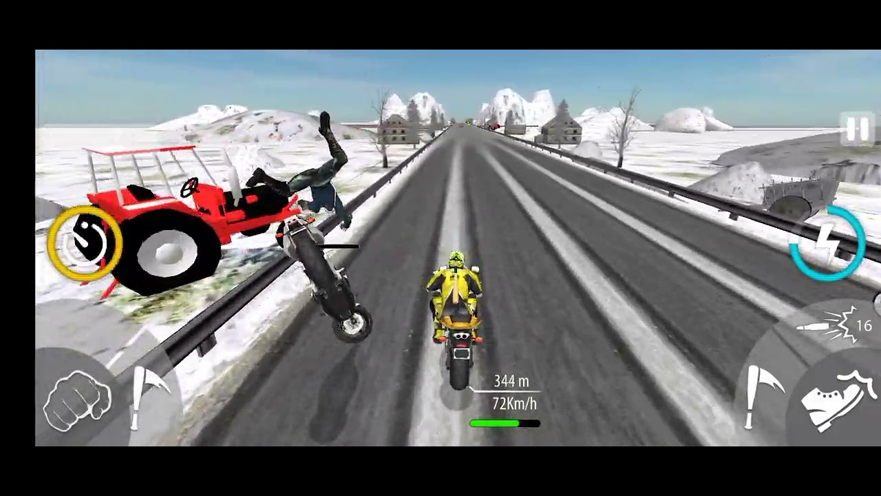 bike fighting game/ racing game - YouTube