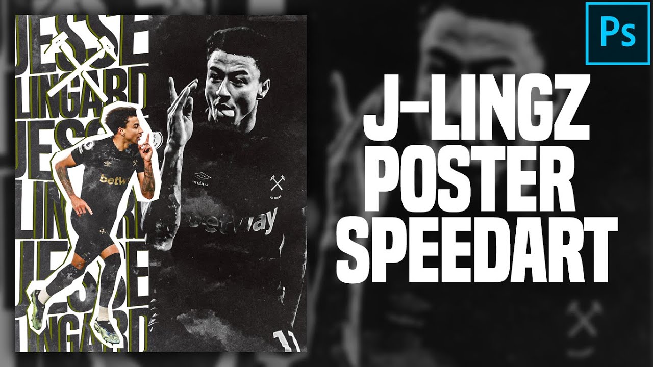 Jesse Lingard Poster Speedart - YouTube