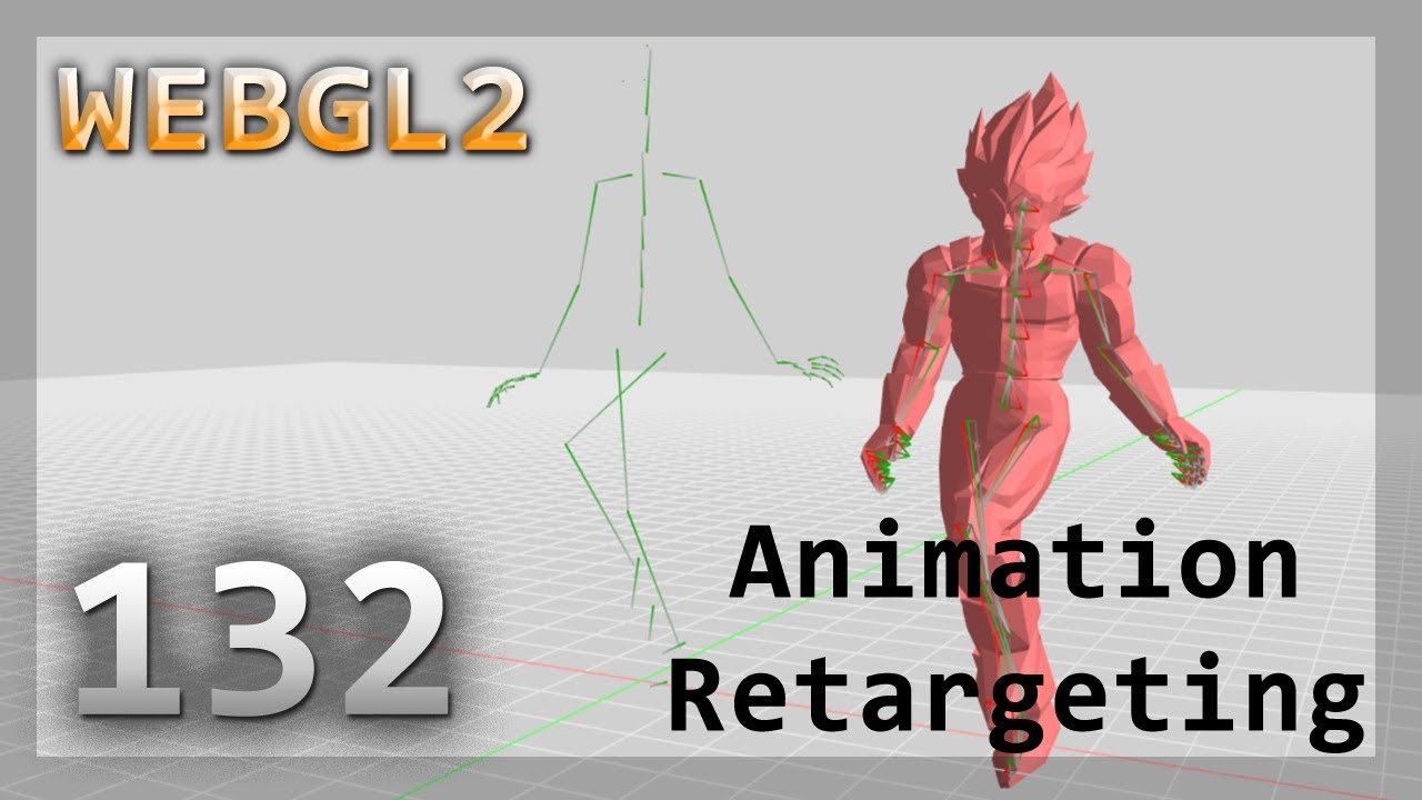 WebGL2 : 132 : Animation Retargeting - YouTube