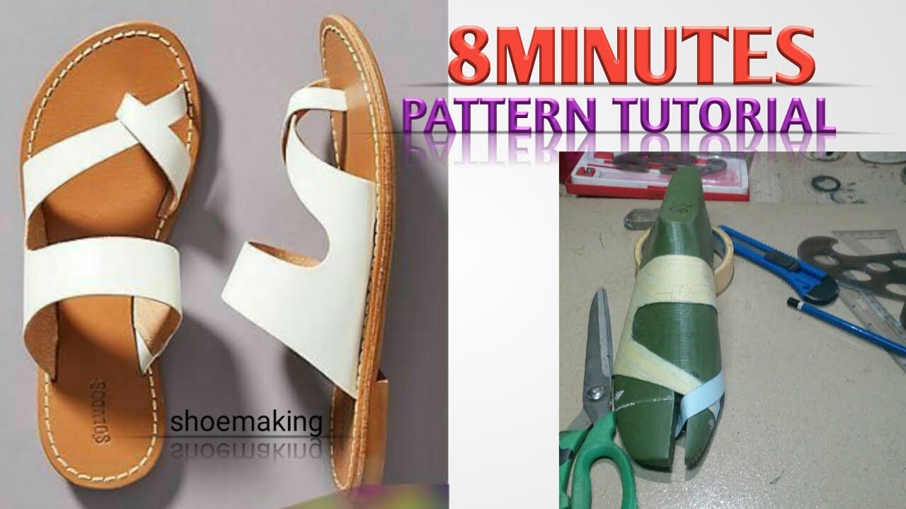 How to make this unique ladies slippers pattern #shoemaking - YouTube