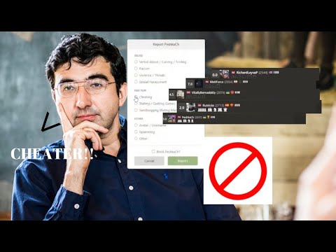 10 minutes of Kramnik reporting and blocking masters in Titled Tuesday
