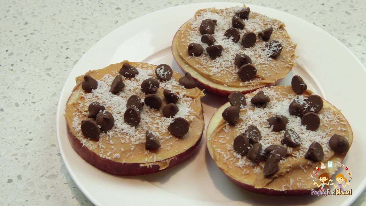 Easy Peanut Butter Apple Snack Recipe - YouTube