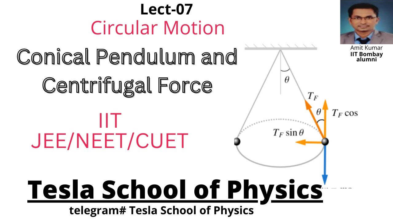 Circular Motion #Conical Pendulum and Centrifugal force #IITJEENEET # ...