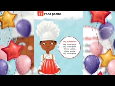 Food poems ¶ Jelly on the plate 🍽️ & The pancakes 🥞 From Nelson English ...