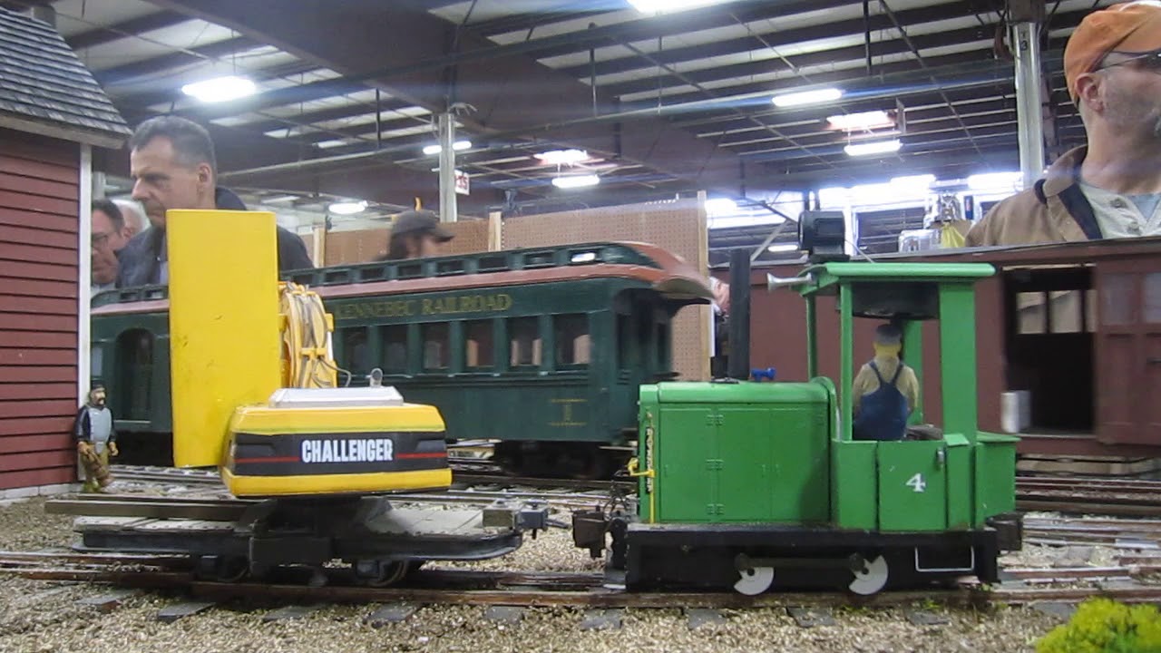 Springfield MA train show 2018 7/8ths scale layout by track side - YouTube