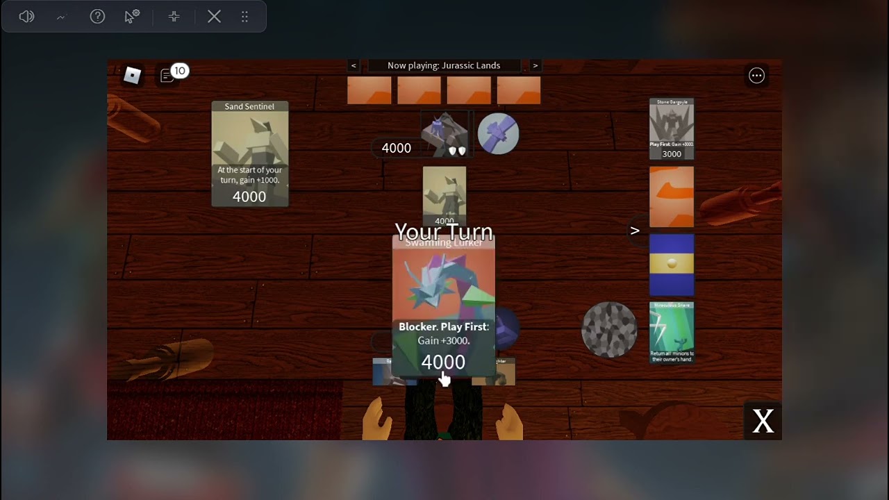 playing knock off yugio on roblox - YouTube