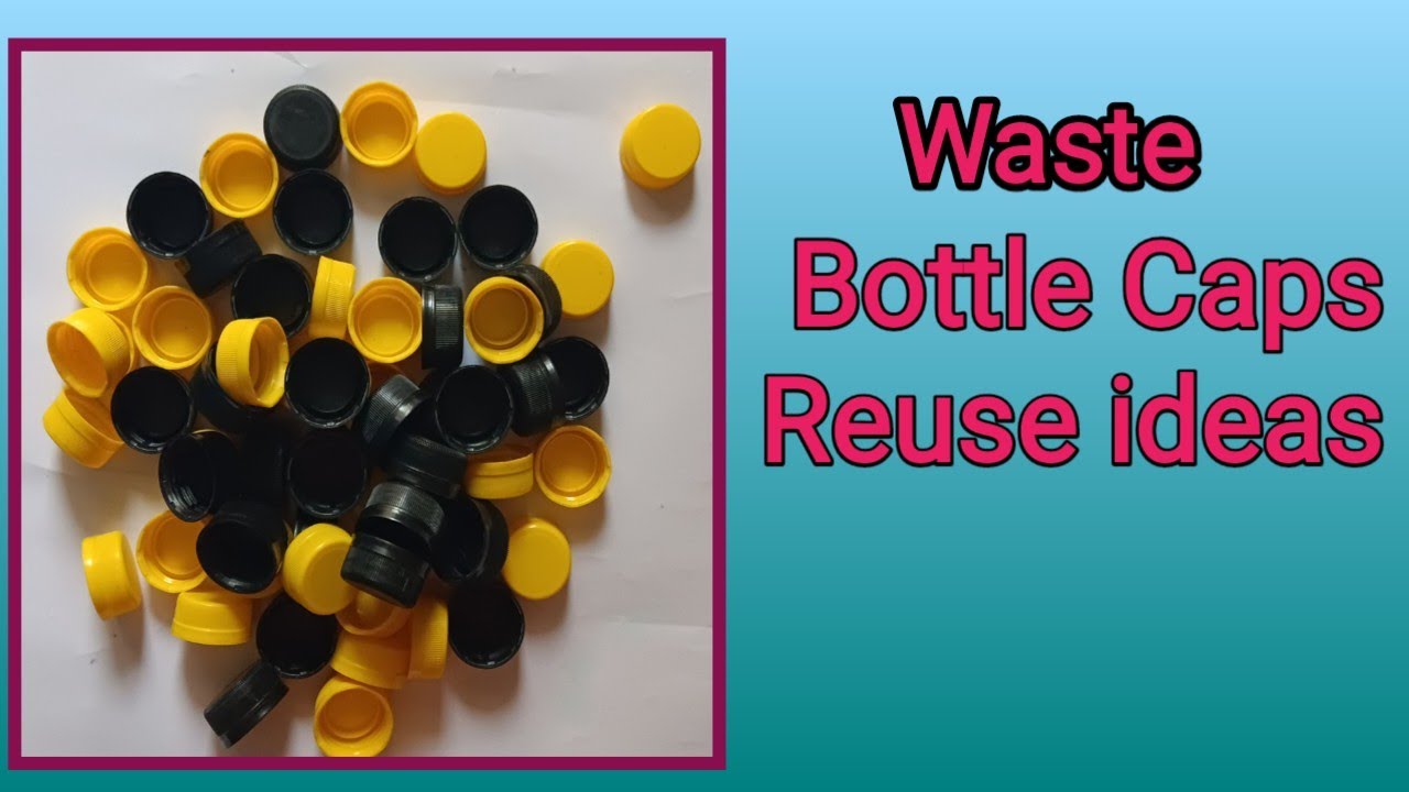 Waste Bottle Caps Craft # DIY Bottle Dhakan Craft # Plastic Bottle Caps ...