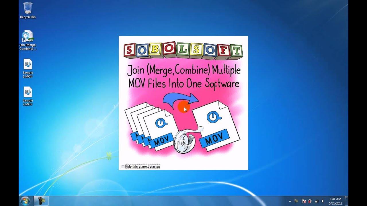 How To Use Join (Merge, Combine) Multiple MOV Files Into One Software - YouTube