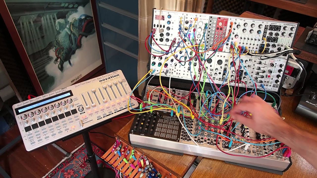 Three channel dub on the eurorack modular synthesizer (Accoustic Stings ...