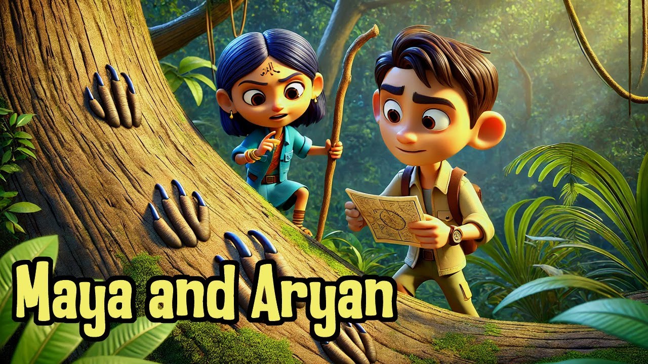 "Jungle Adventure for Kids | Maya & Aryan’s Wild School Trip with Tiger ...