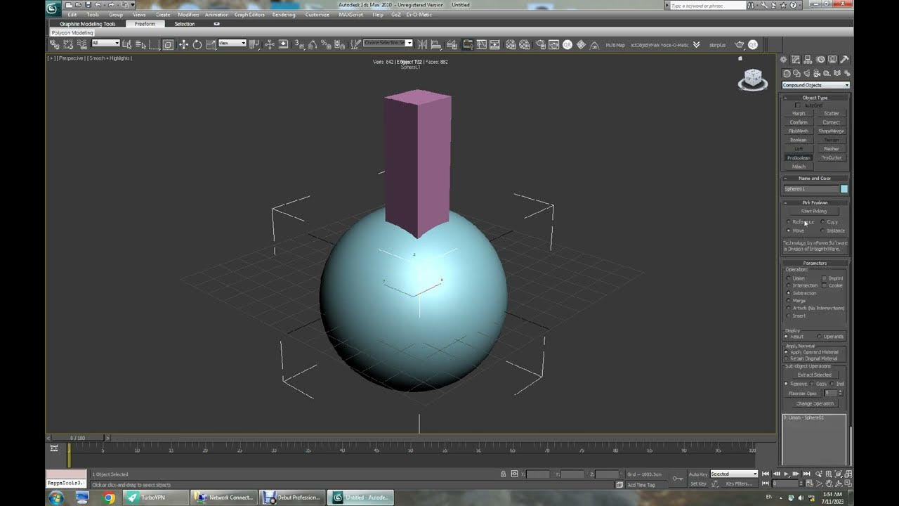 proBoolean Subtract 3ds Max fast and easy - YouTube