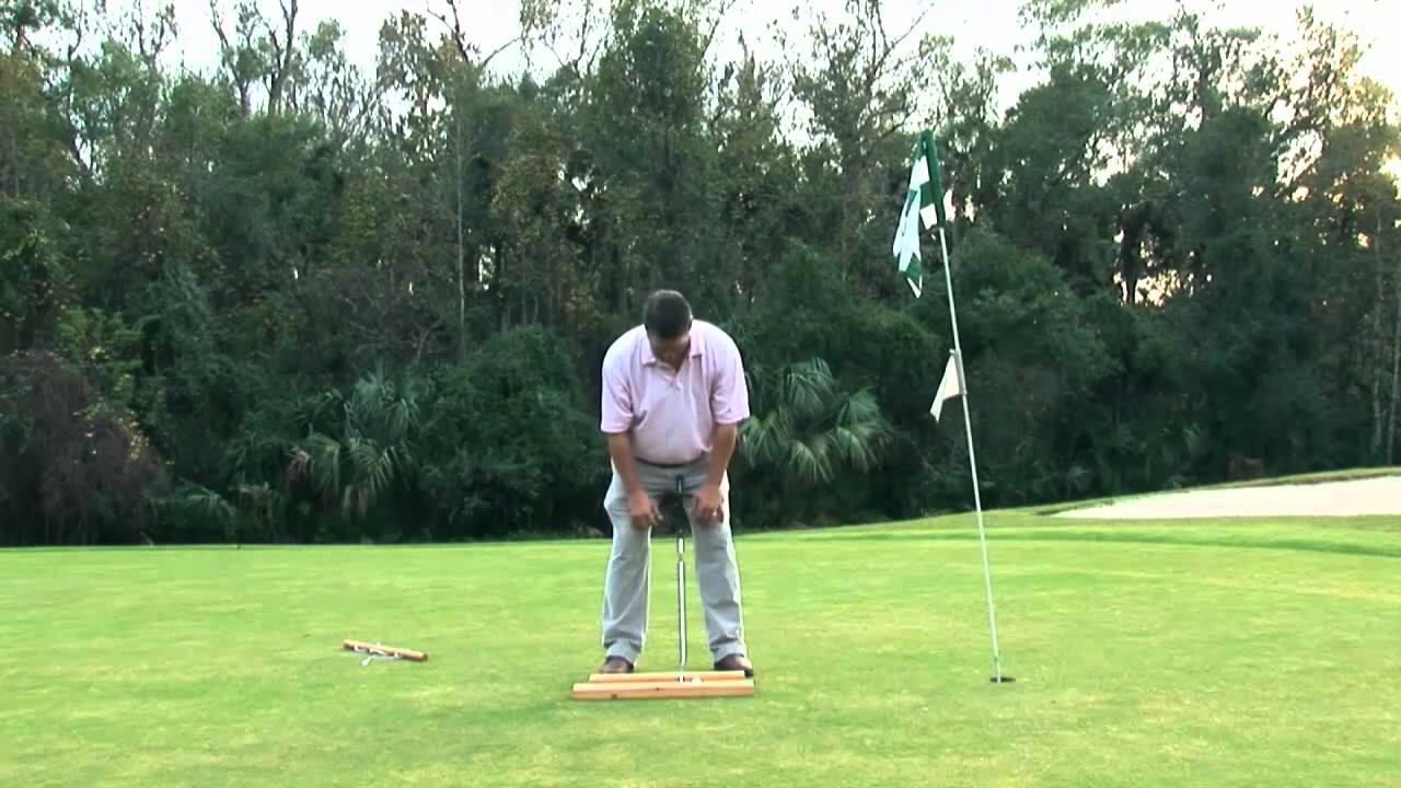 Golf Lessons - how to get your eyes over the ball when putting - YouTube