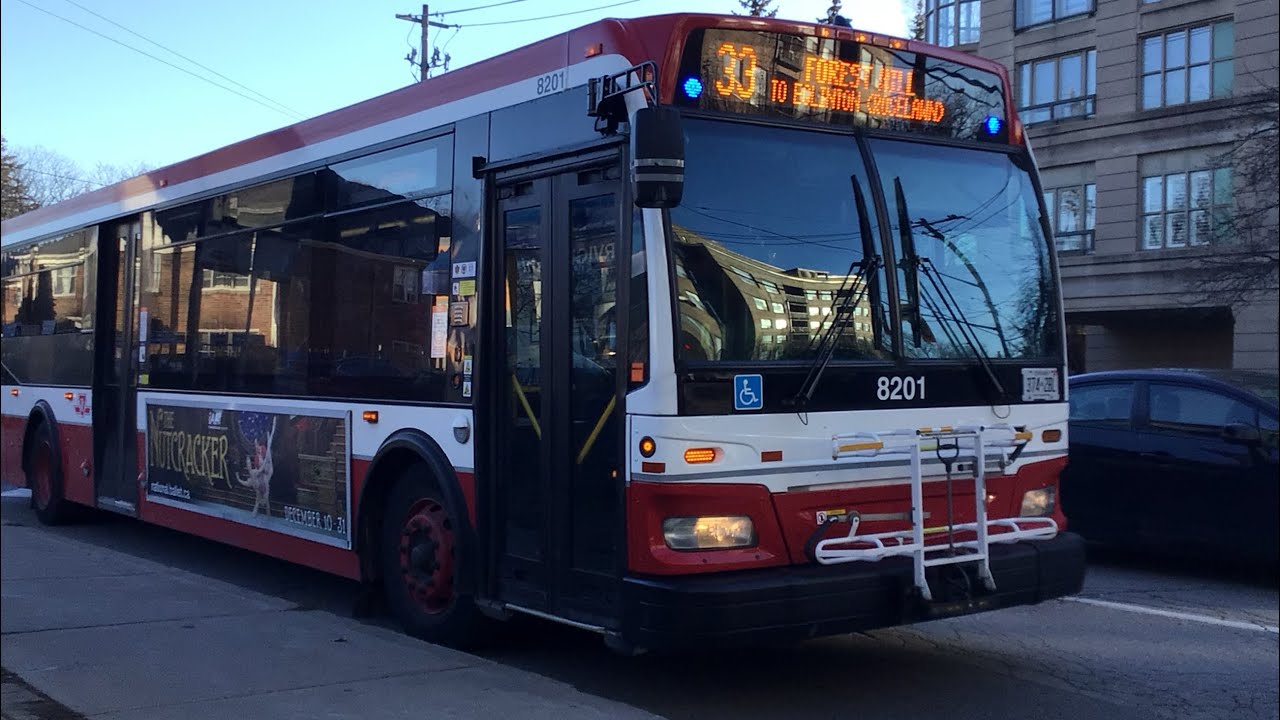 TTC Ride Video on 8201 on route 33 Forest Hill to Eglinton Avenue West ...