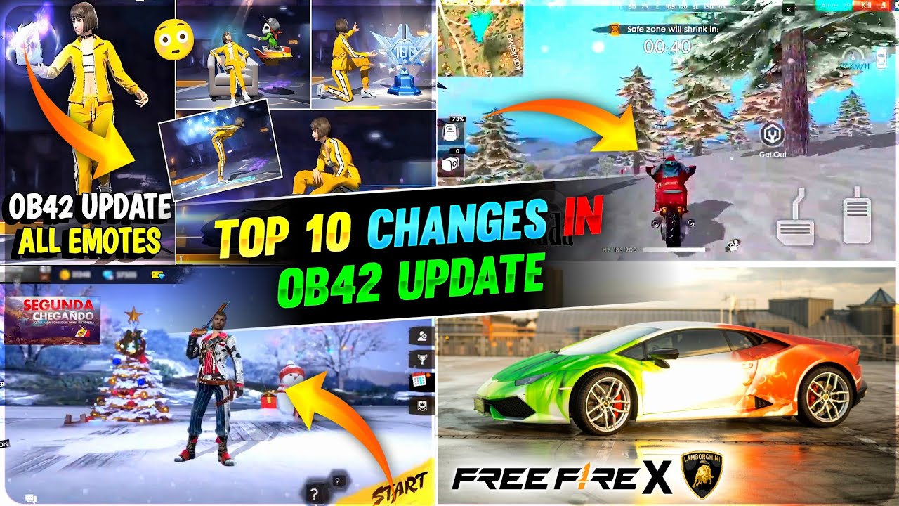 Top 10 Changes in OB42 Update | Free Fire India released on OB42 Update ...