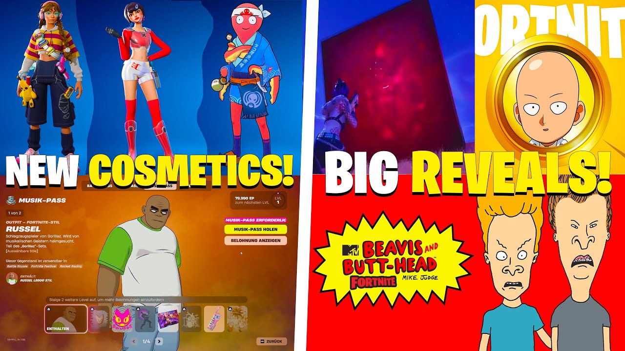 NEW Fortnite Update Today: RED CUBE, Beavis & Butt-Head, OPM Medallion ...