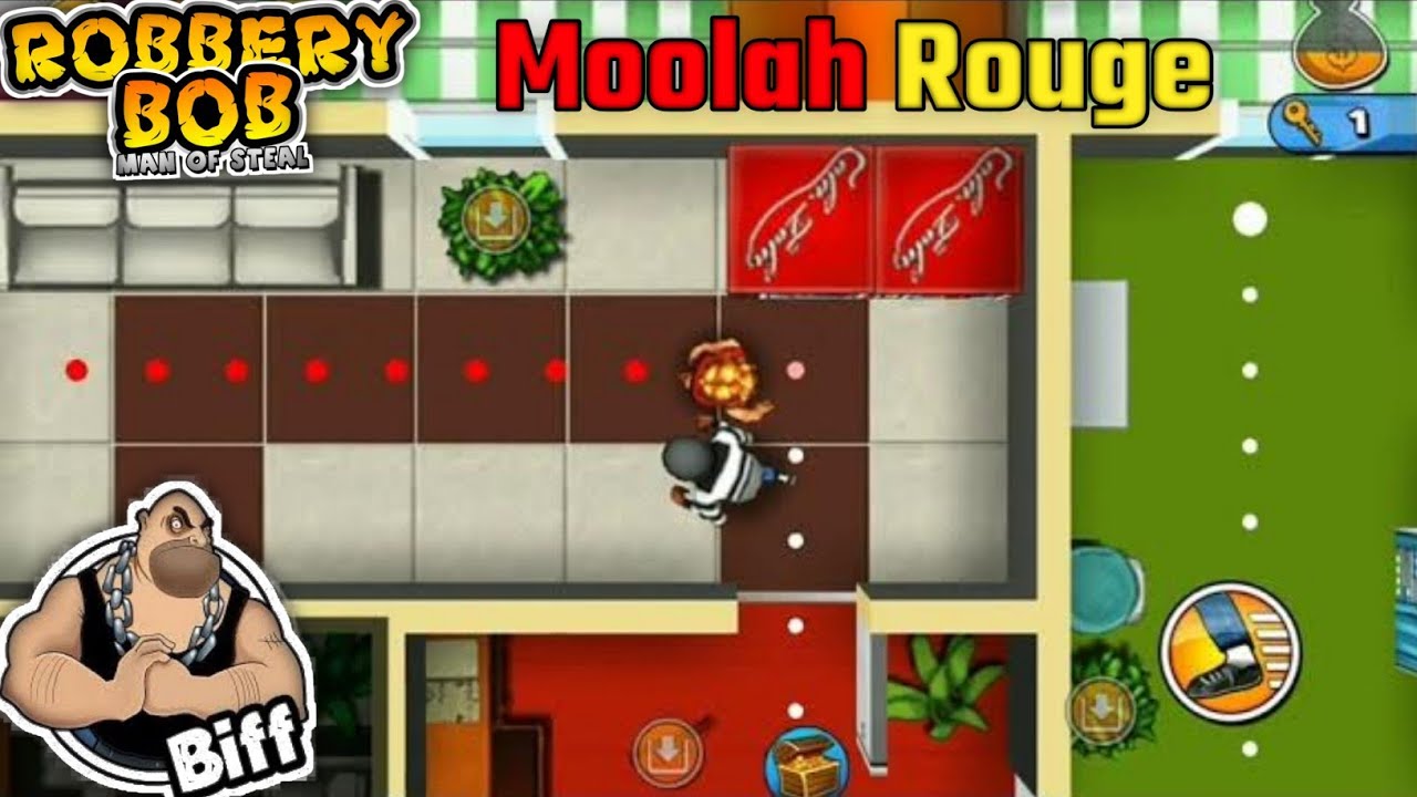Robbery Bob chapter 2 level 10 (Moolah Rouge) - YouTube