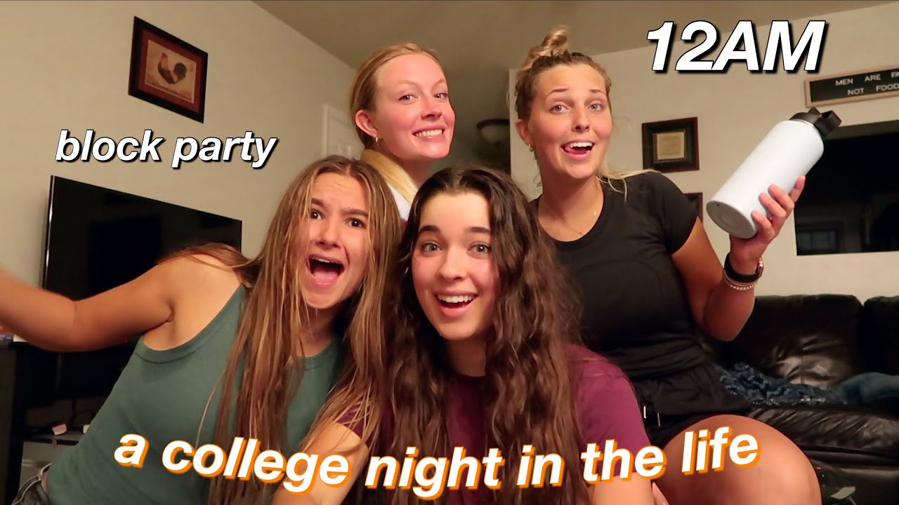 a college night in my life! - YouTube