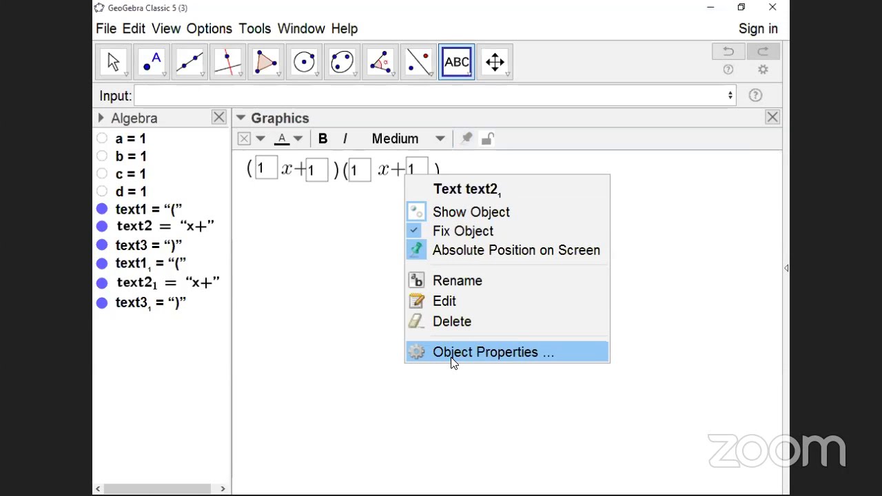 # ALGEBRAIC FACTORIZATION BY GEOGEBRA #HOW TO CREAT SEQUENCE OF POLYGONS FROM GEOGEBRA # - YouTube