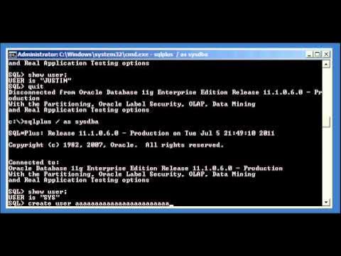 Oracle DBA Justin - How to create a basic user account in an Oracle ...