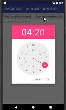 android datepickerdialog timepickerdialog spinner example - YouTube