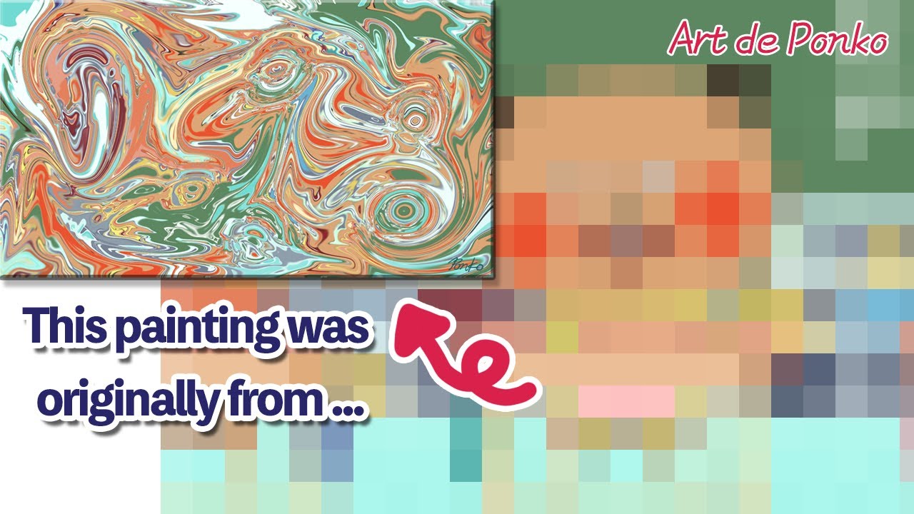 Illustration turn into the abstract painting! Guess What this abstract ...