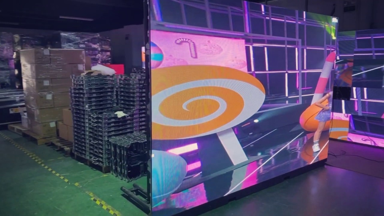 LED screen Stack System-Matrix 500 LED Panel-Ground Installation - YouTube