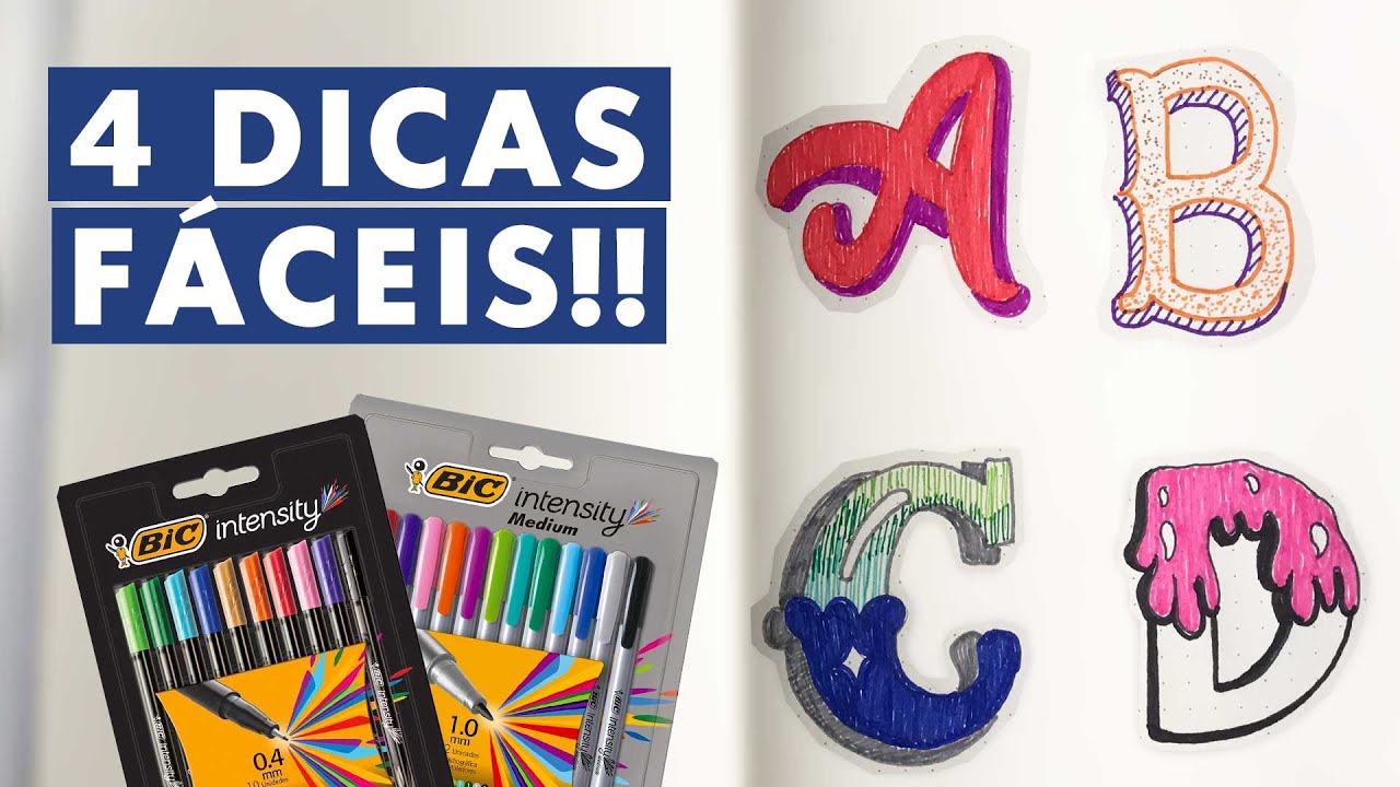 LETTERING COM BIC INTENSITY | Marina Viabone - YouTube