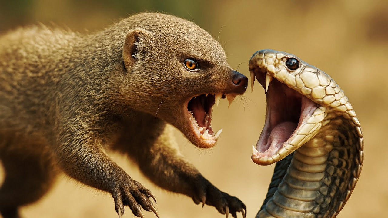 When The Cobra Can't Handle The Angry Mongoose - YouTube