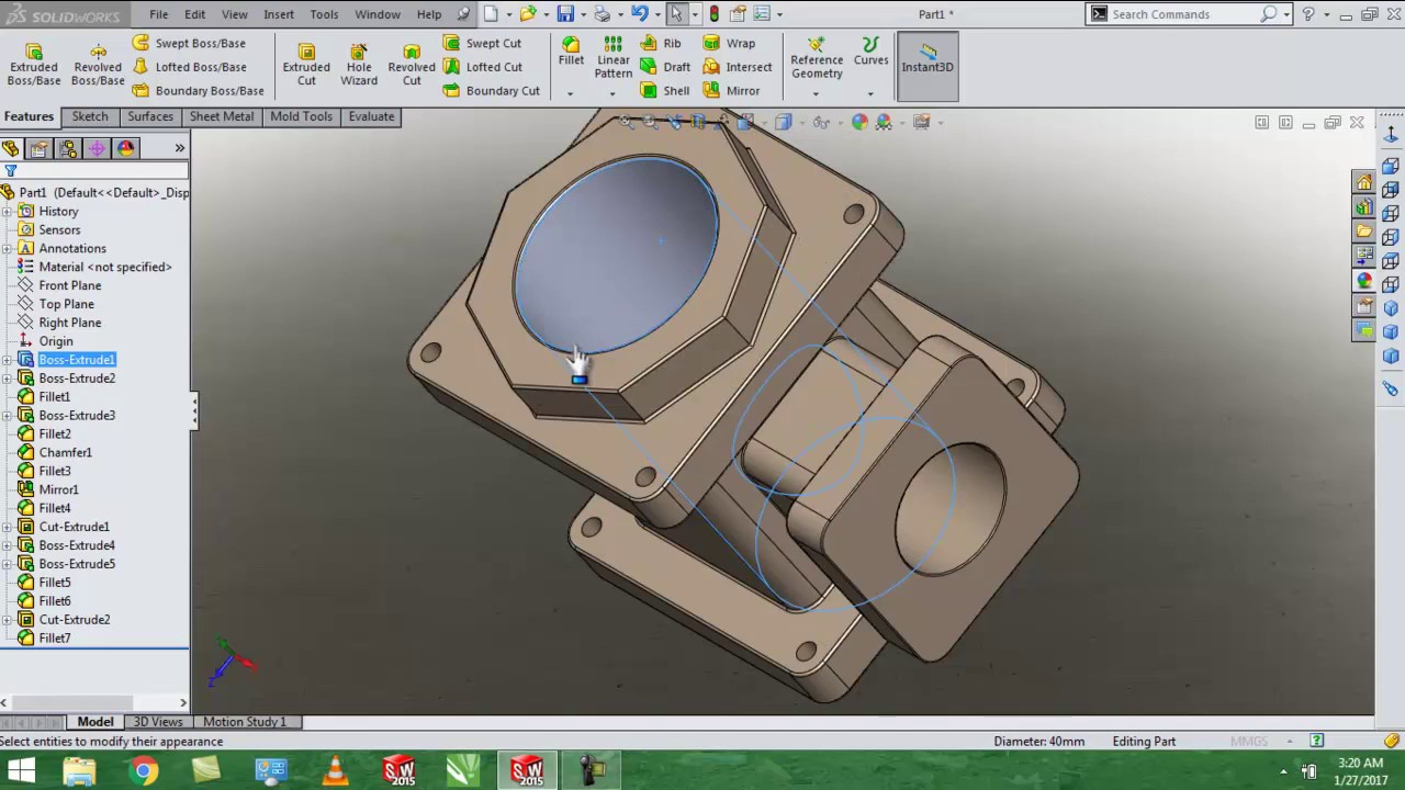 How to make Venting Valve in Solidworks-2015 - YouTube