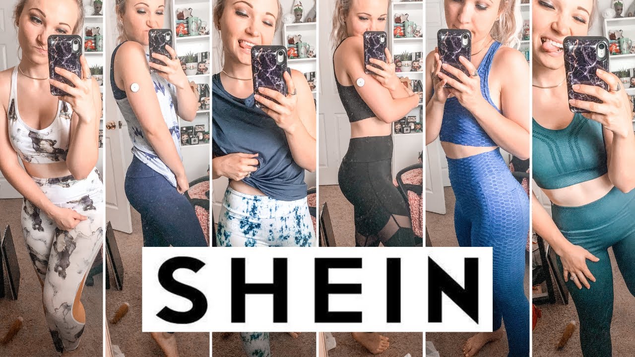 shein workout clothes try on haul // affordable activewear haul - YouTube
